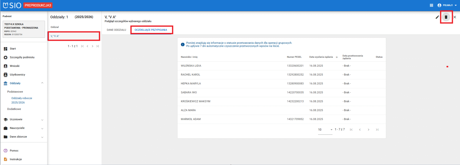 Oddziały robocze na nowy rok szkolny – Pomoc SIO